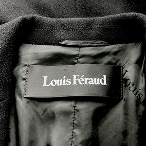 Louis Feraud | Jackets & Coats | Louis Feraud Black Leather And Wool ...